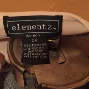 Elementz | Tops | Patterned 34 Length Peasant Shirt | Poshmark